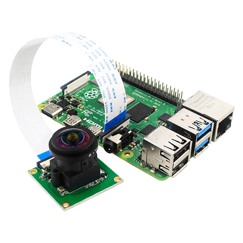 5MP camera in raspberry pi with 175 Degree Wide Angle Fisheye Lens and ...