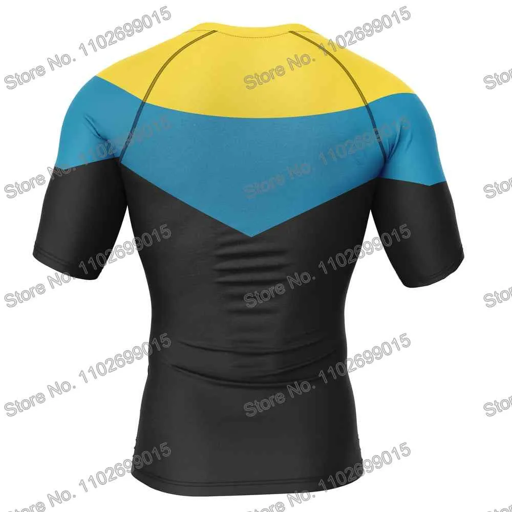 Surf Rash Guard Mens Compression Shirt MMA Rash Guard, Short Sleeve ...