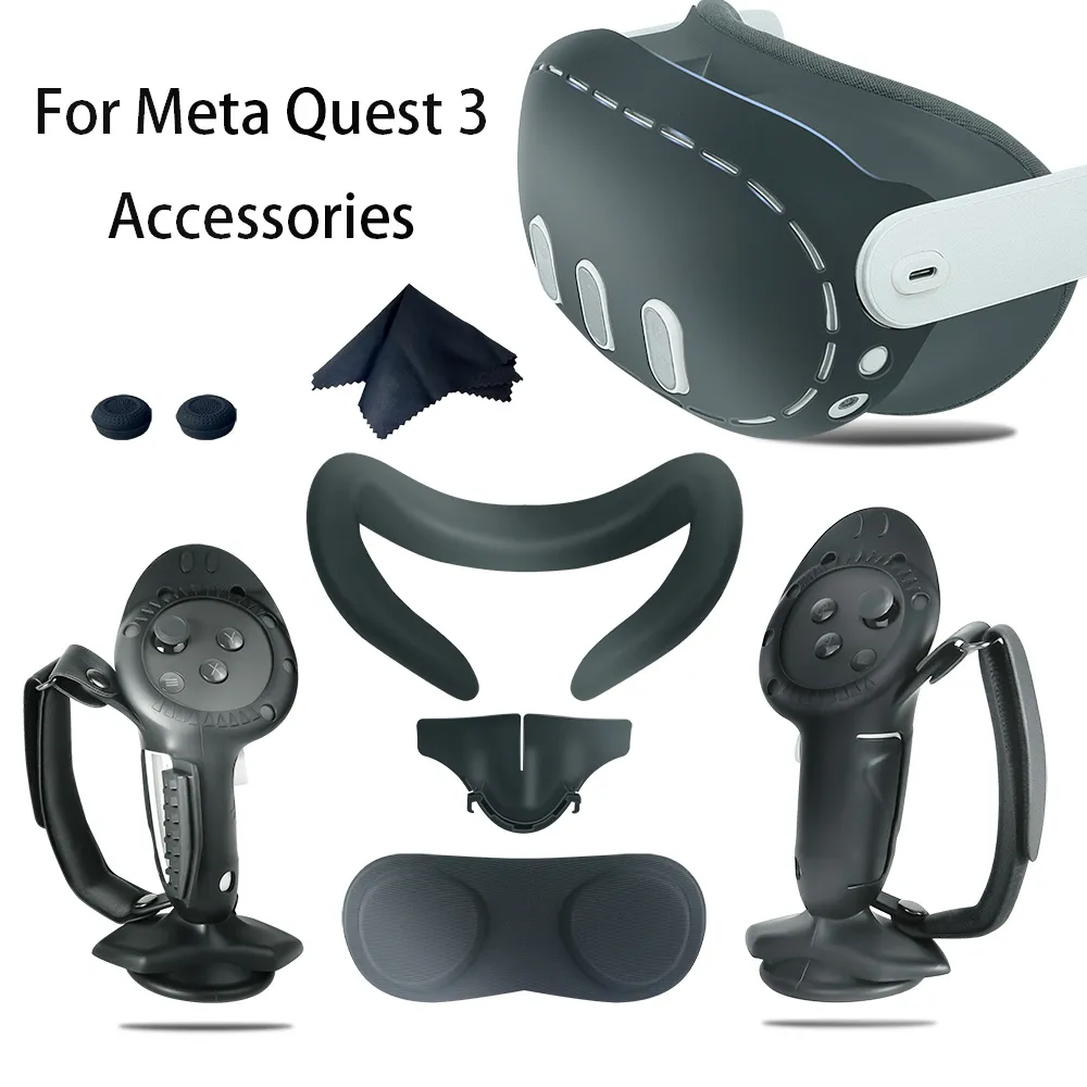 Quest 3 Accessories Meta Quest 3 Silicone Cover Set - Full Protection ...