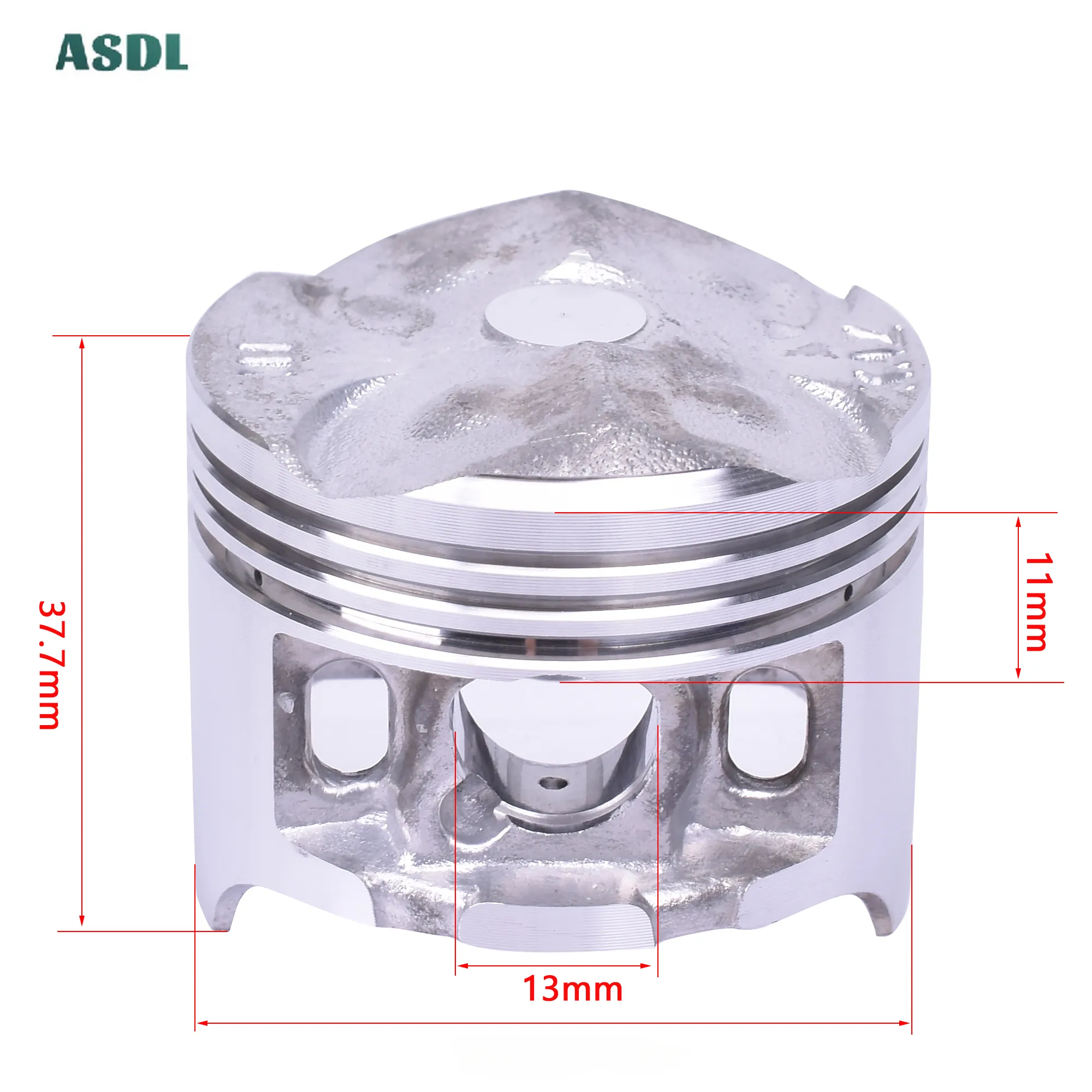 Mens Motorcycle Rings, Engine Piston Rings Kit: 48.5mm STD Pin, 13mm ...