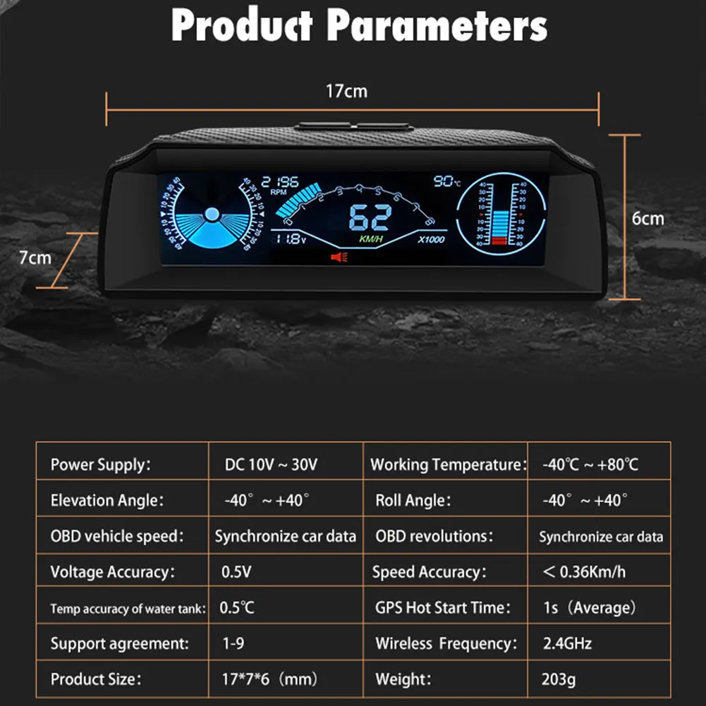 X90 OBD2 Car Inclinometer Digital Slope Meter Tilt... From Ddmyday ...