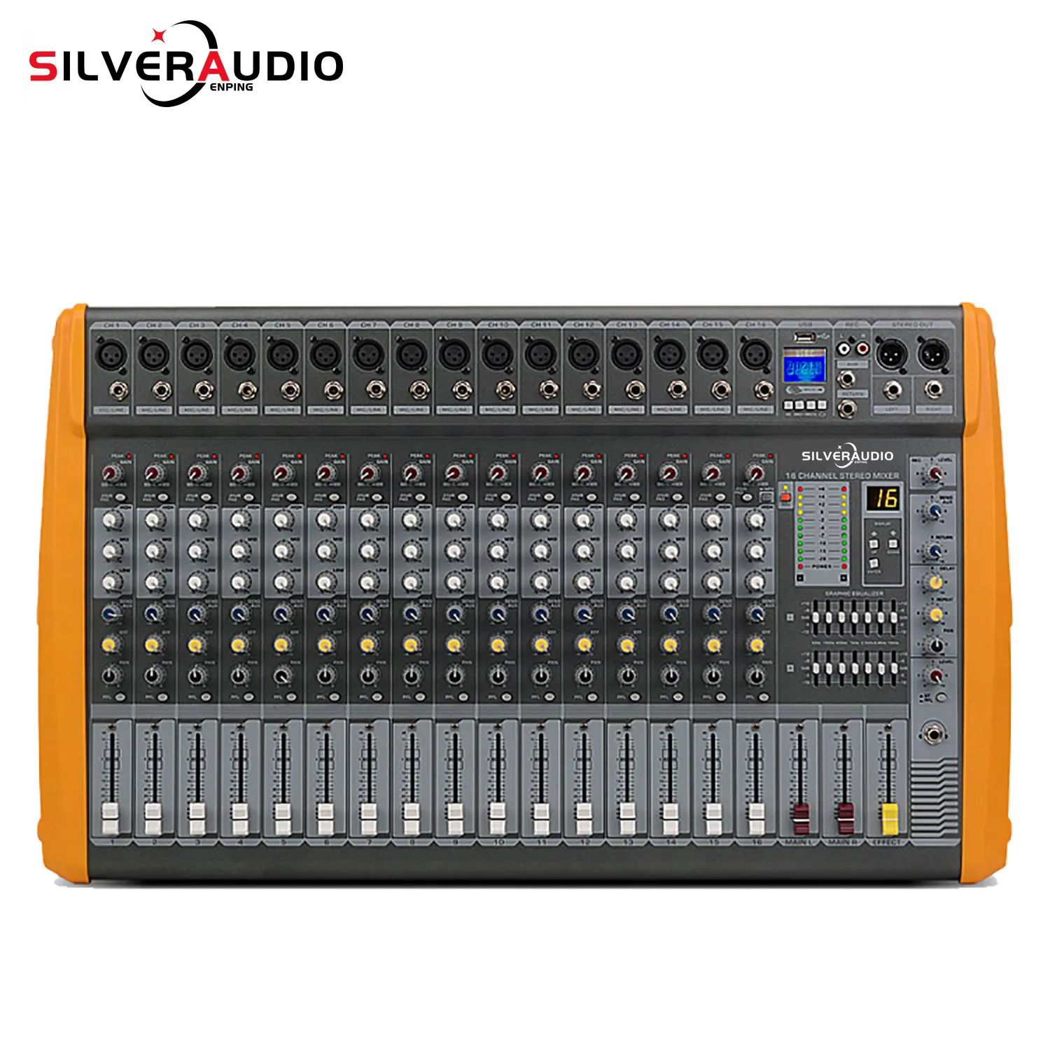 DHgate.com:GAX-PM16 Professional 16-Channel Power Amplifier Sound Mixer ...