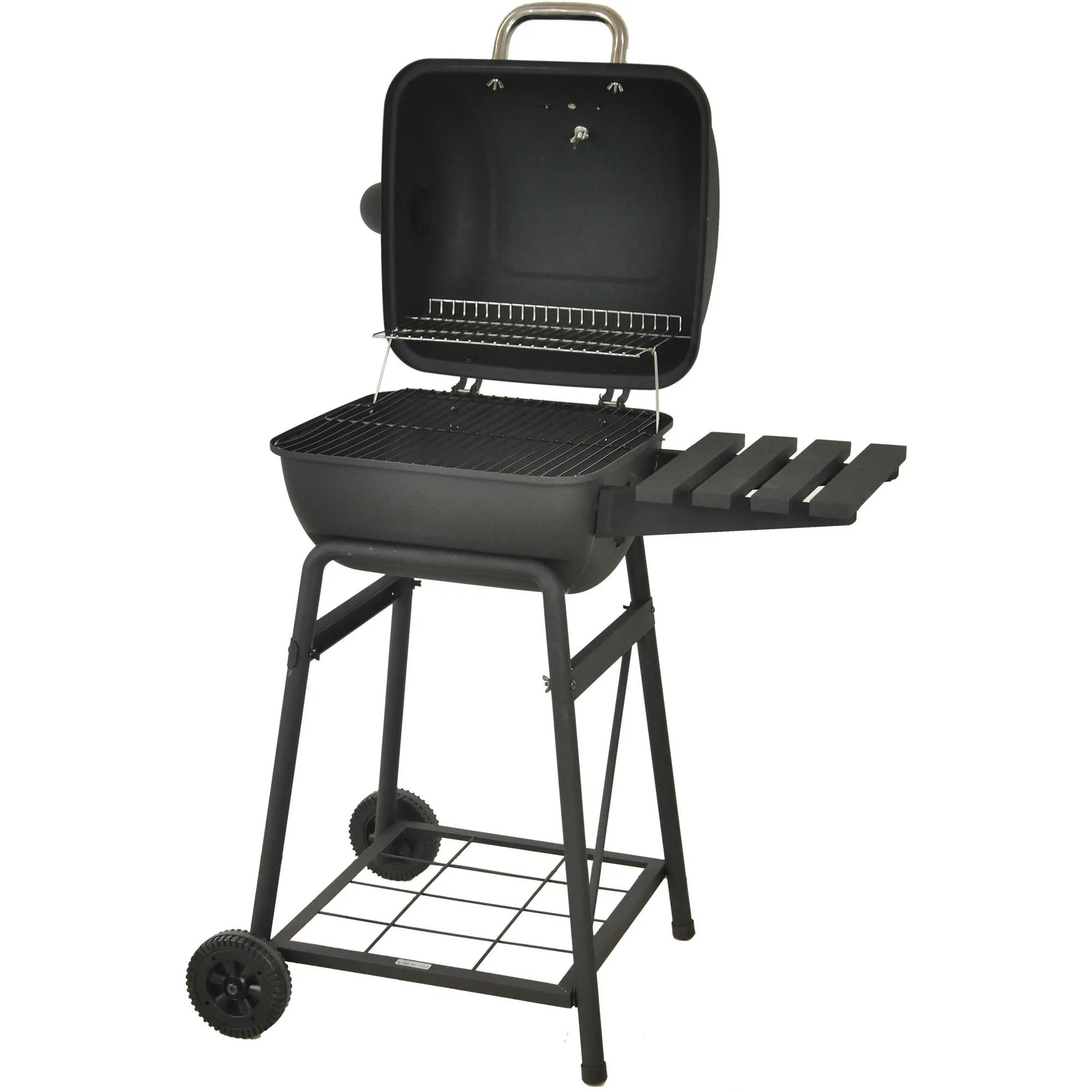 Compact & Portable 26 Charcoal Grill With Side Shelf: Ideal For ...
