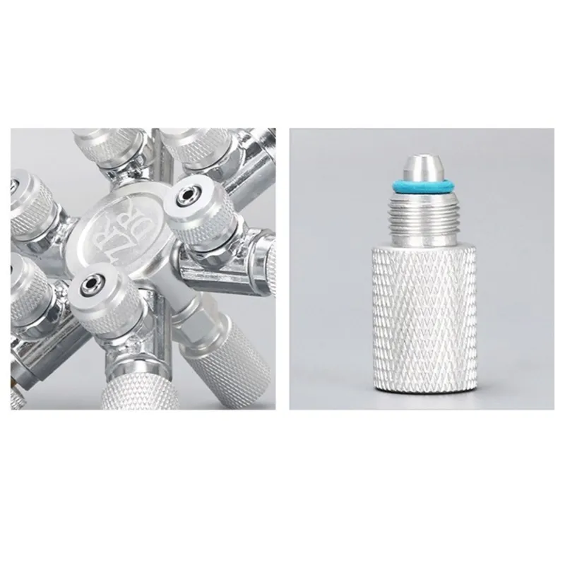 Aquarium 2-6 Port CO2 Splitter w/Needle Valve, Check Valve, Bubble Counter for Regulator from ...