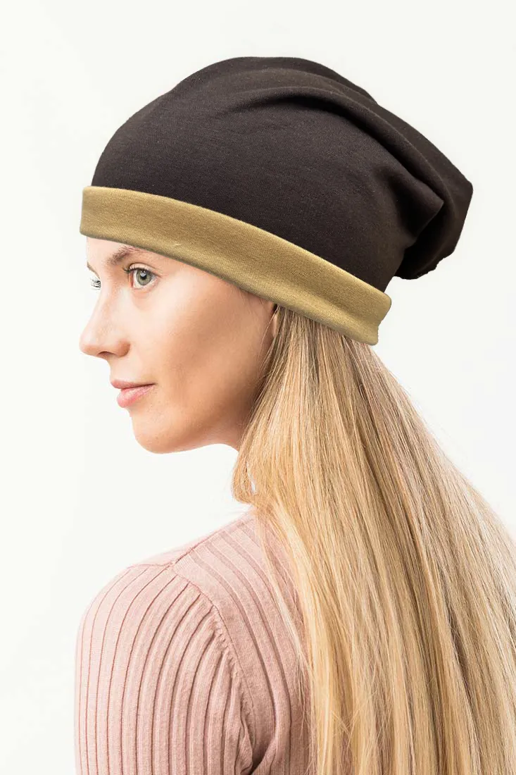 Reversible Soft Beanie: Breathable Slouchy Hip-Hop Cap for Men and ...