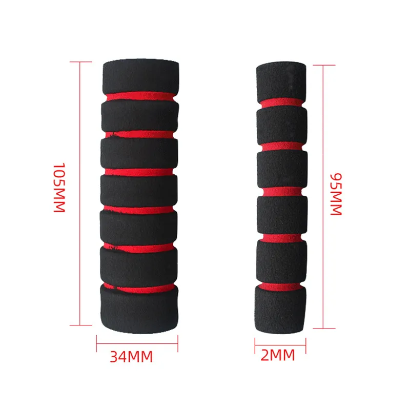 2024Motorcycle Soft Sponge Foam Grips - Universal Handlebar Covers for ...