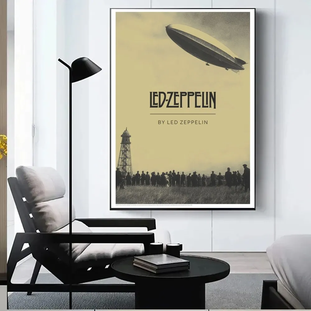 Led Zeppelin Pop Music Poster Wall Art For Living Room And Bedroom ...