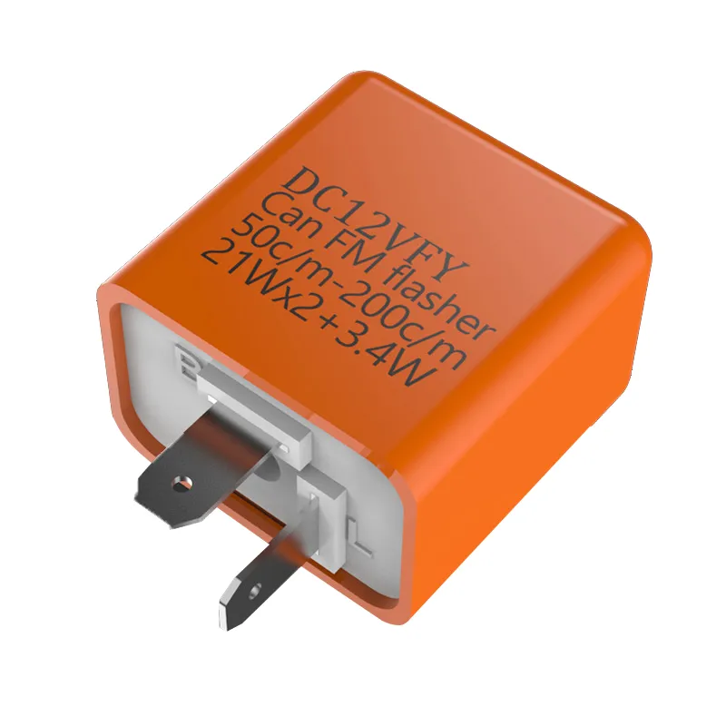 12V 2-Pin Adjustable Motorcycle LED Flasher Relay, Black, Pack of 1 ...