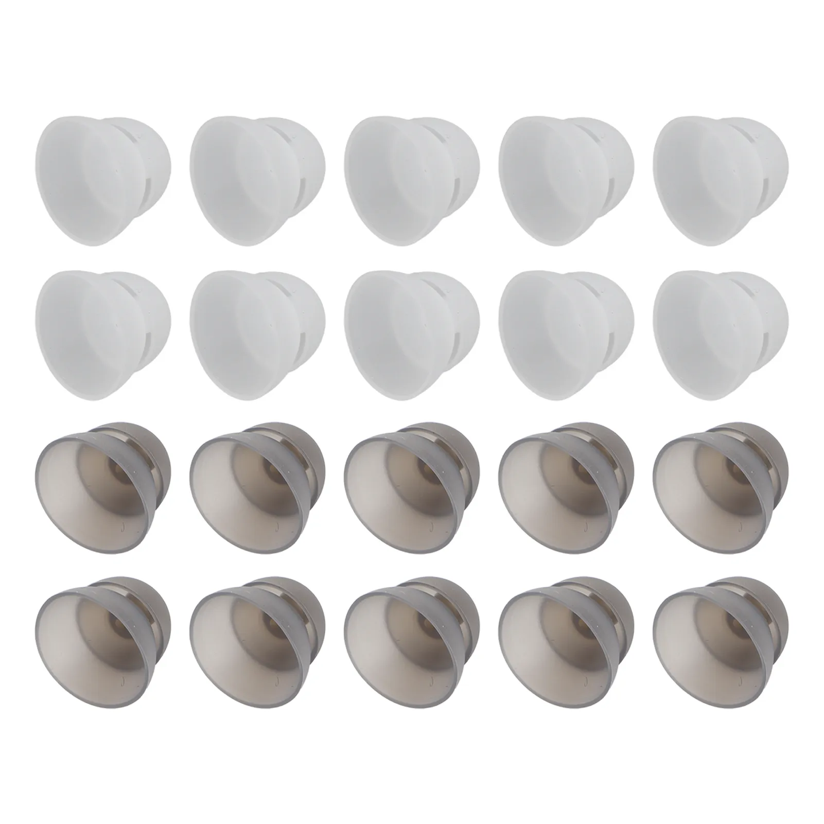 Hearing Aid Eartips - Anti-Static, Detachable, Double Bass Domes for Replacement 0.5x0.5x0.4in ...