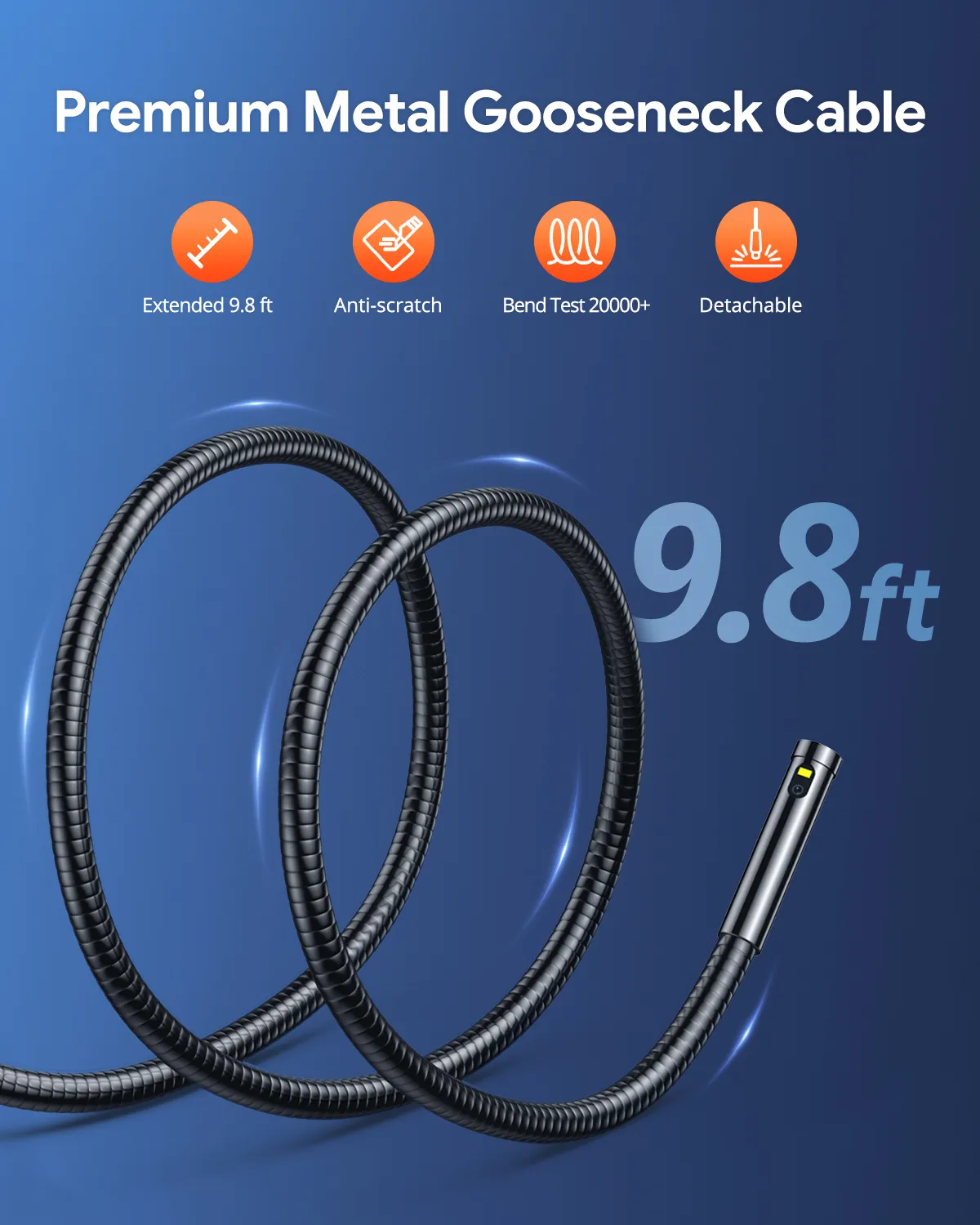 DHgate.com:7.9mm DEPSTECH Endoscope Camera with Gooseneck Cable & 4.3 ...