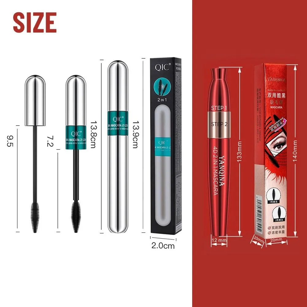 5X Waterproof 4D Silk Fiber Eye Black, Natural Stretch Lasting Eye ...