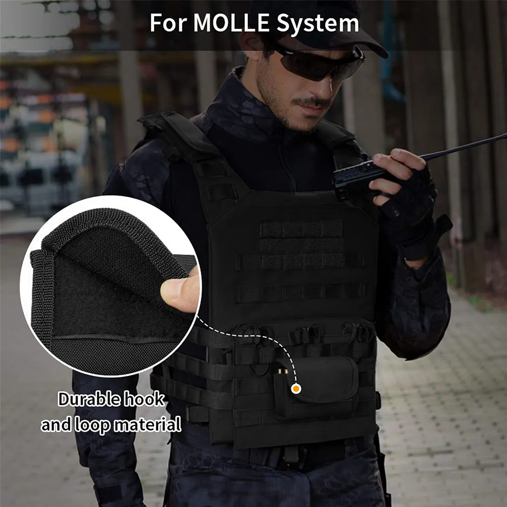 Tactical Molle Ammo Pouch with 10 Rounds and 12/20GA Shell Holder for ...