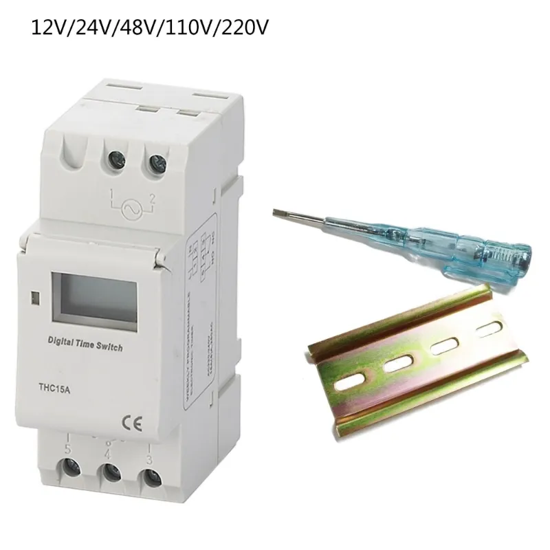 DHgate.com:2024DC 48V-240V Digital Timer Switch LCD Programmable ON/OFF ...