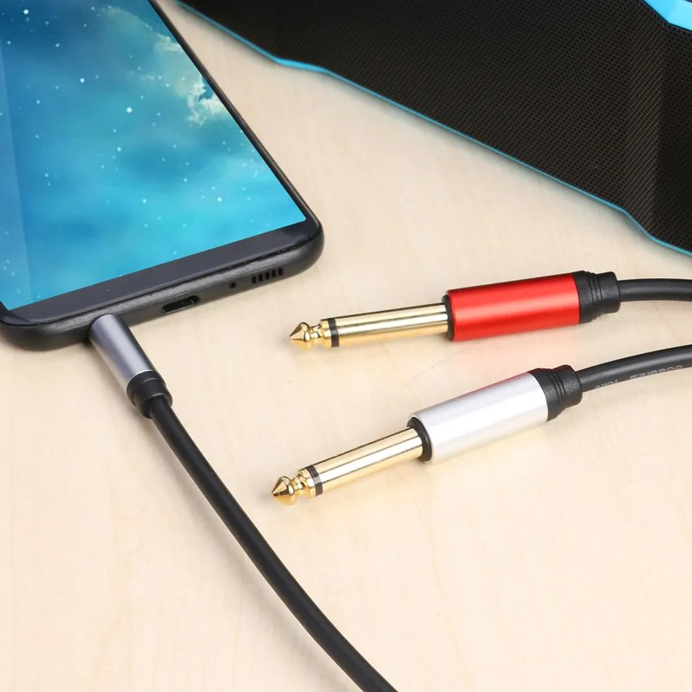 Mono Jack Cable 2-Pack RCA To 1/4" Mono Cable (6ft) - Audio Adapter For ...