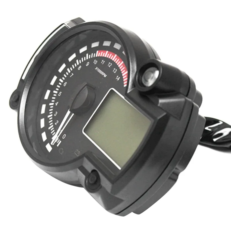 Waterproof Motorcycle Speedometer: 7-Color LED RX2N ATV LCD Digital ...