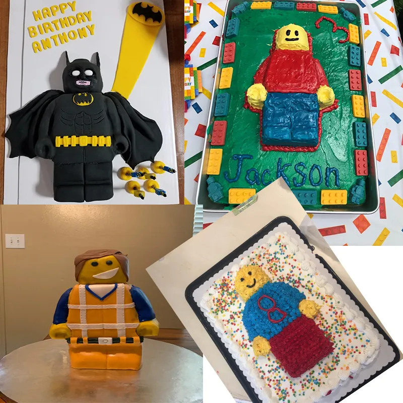 Large Silicone Minifigure Cake Pan Robot Breakable Chocolate Mold DIY ...