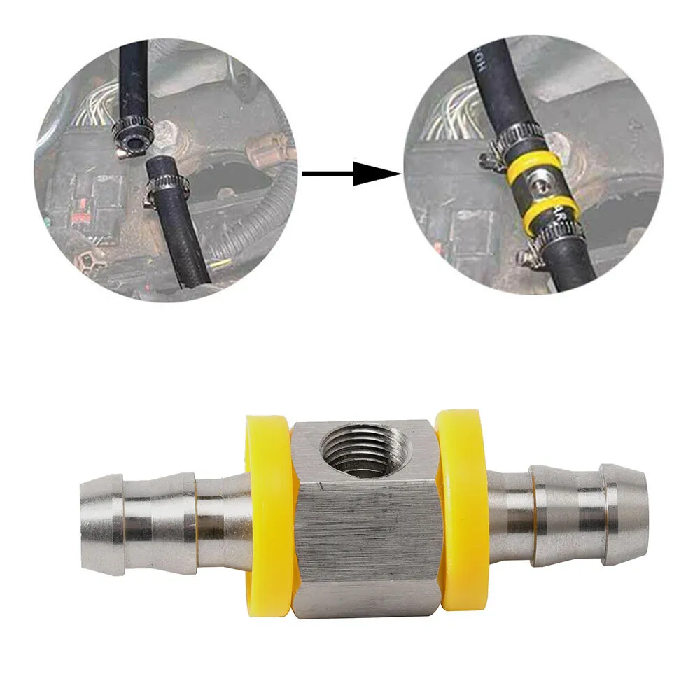 DHgate.com:High-Quality Fuel Line Fuel Pressure Tee Adapter for Gauge ...
