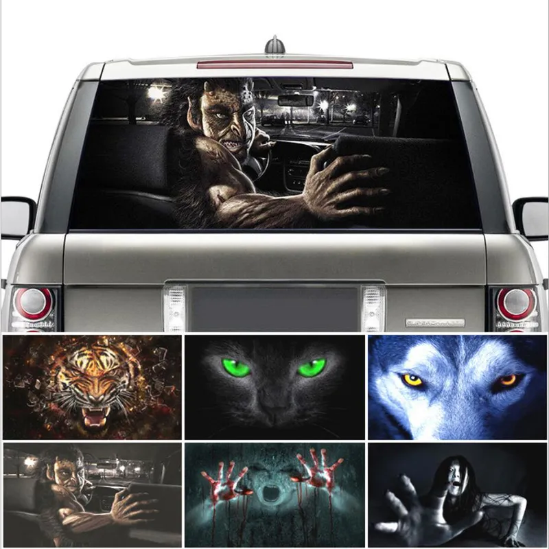 Waterproof 3D Devil Devil Rear automotive window...