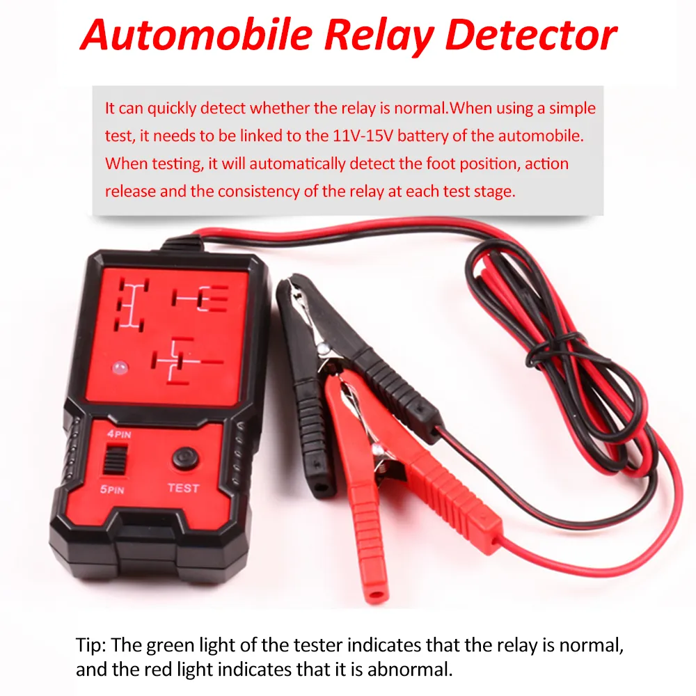Automotive Relay Tester 12V Car Relay Tester Electronic Voltage Tester ...