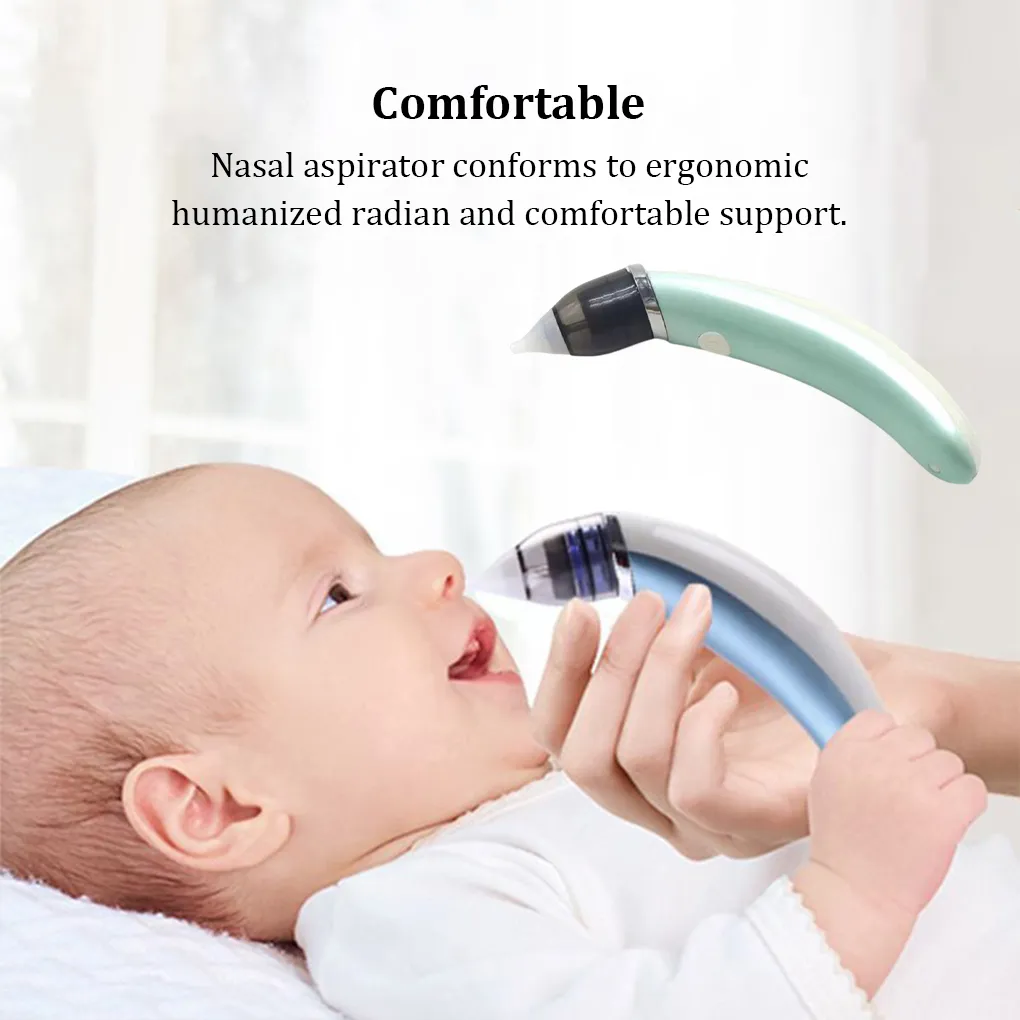 Baby Nasal Aspirator, Electric USB Snot Sucker Nose Cleaner with 3 ...