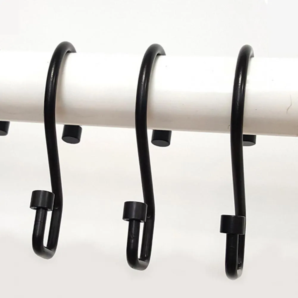 Rustproof Adjustable S-Shape Curtain Hooks for Space-Saving ...