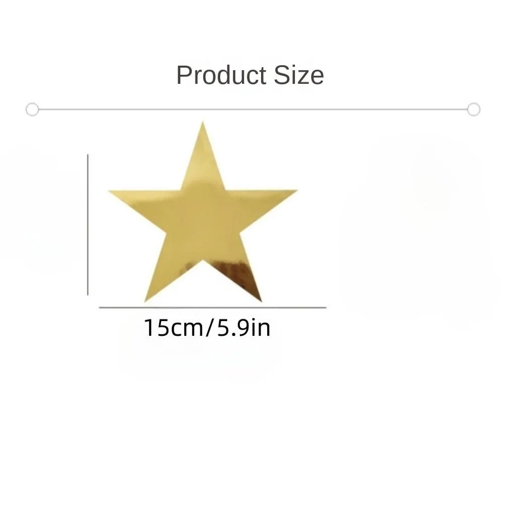 Gold Stars Cutouts, Double Printed Paper Glitter Star Confetti Cutouts ...