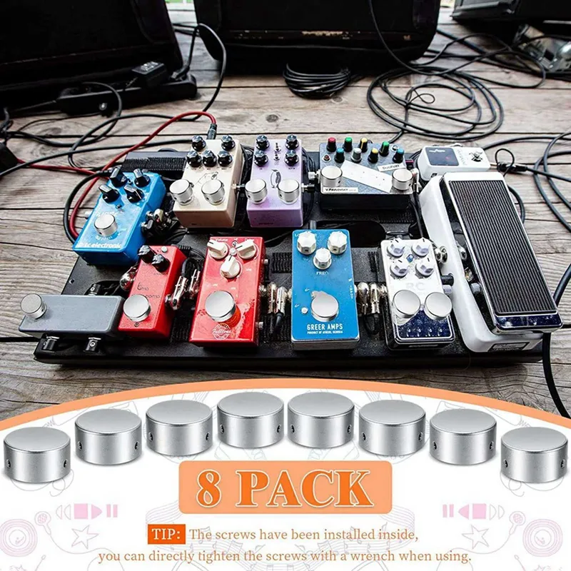 Enhance Comfort with 16X guitar footswitch pedal Topper and Barefoot Pedal Buttons, Guitar ...