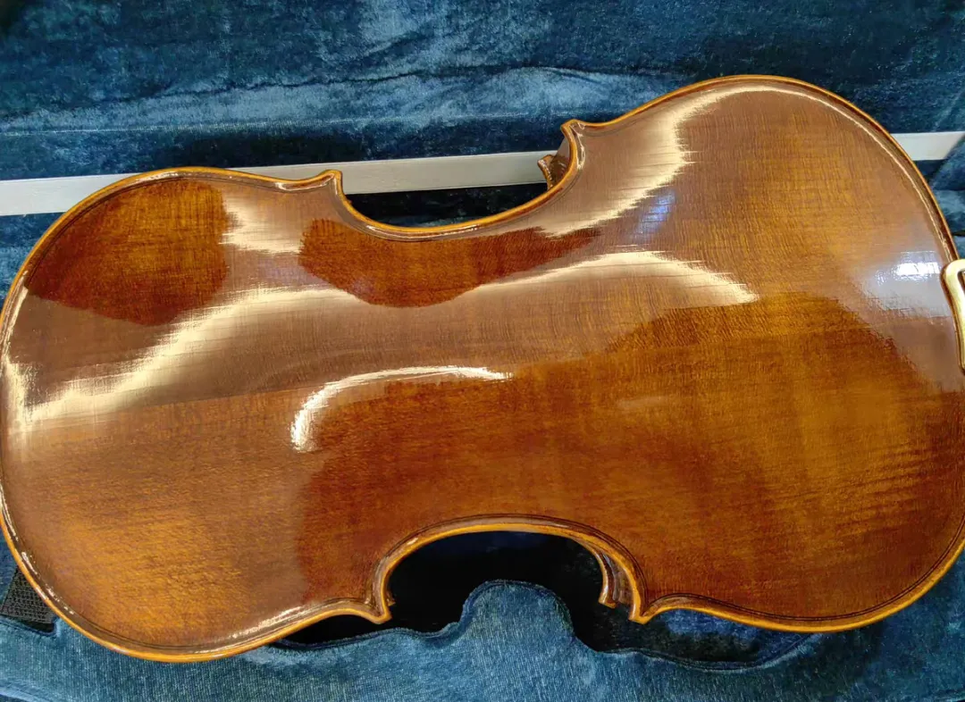 Handmade Flame Maple Solid Wood Violins 4/4 3/4 1/2 1/4 For Students ...
