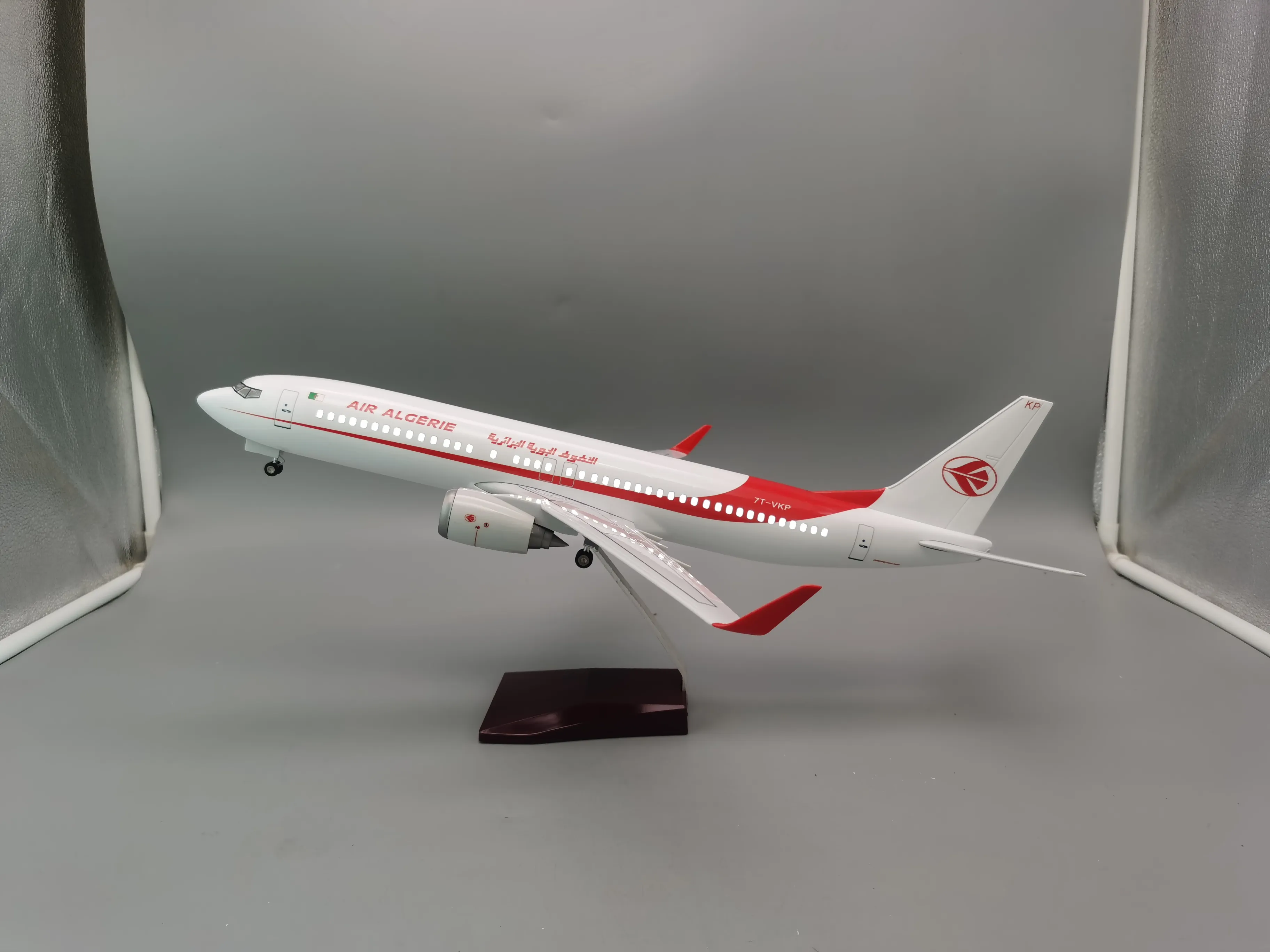 Boeing B737-800 Air Algerie Model - 47CM1/85 Scale Alloy Metal Airliner ...