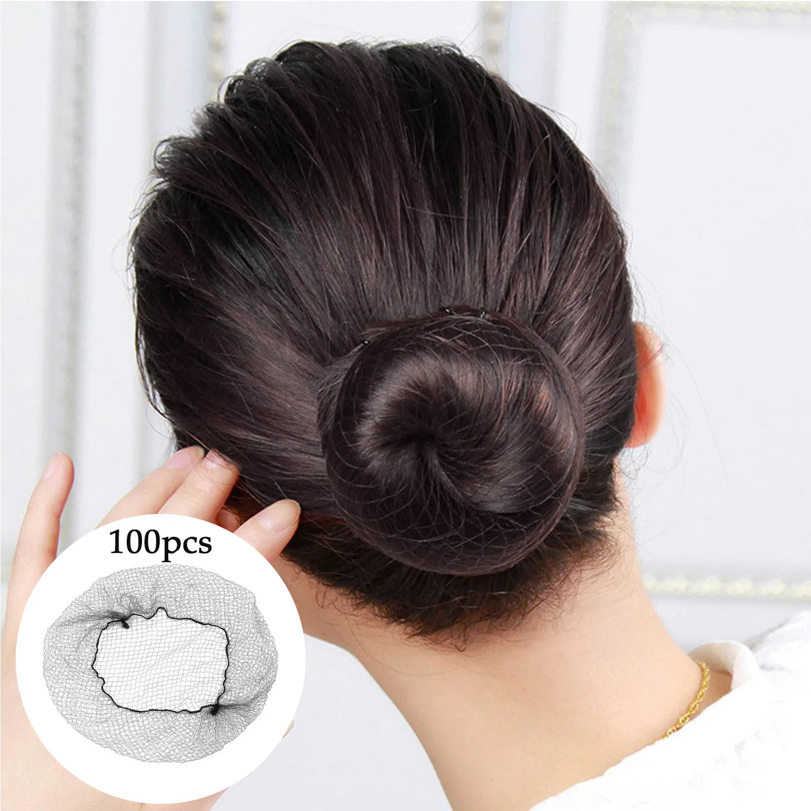 DHgate.com:200Pcs 20 Disposable Black Mesh Hair Nets, Individually ...