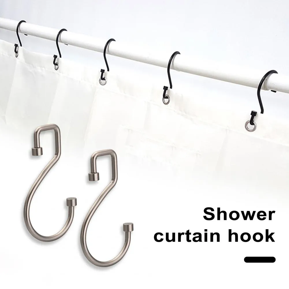 Rustproof Adjustable S-Shape Curtain Hooks for Space-Saving ...
