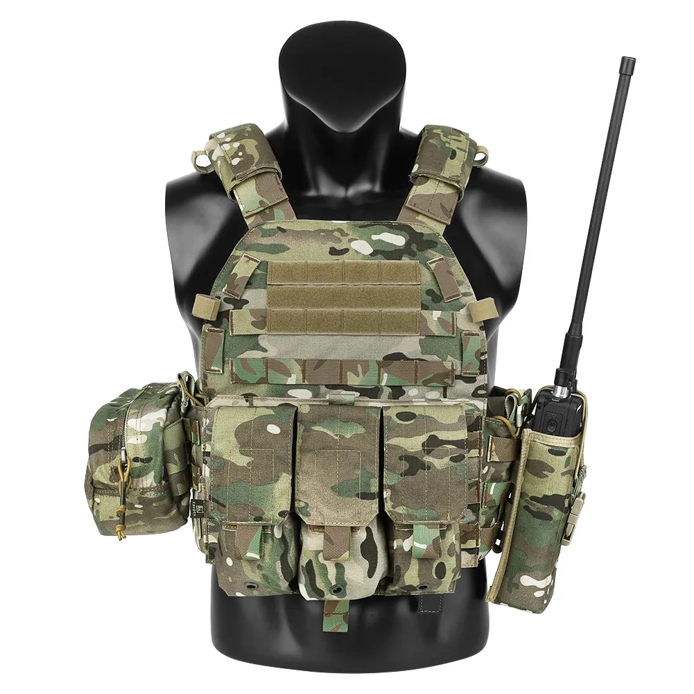 KRYDEX 500D Tactical running vest - Body Armor Hunting Plate Carrier ...