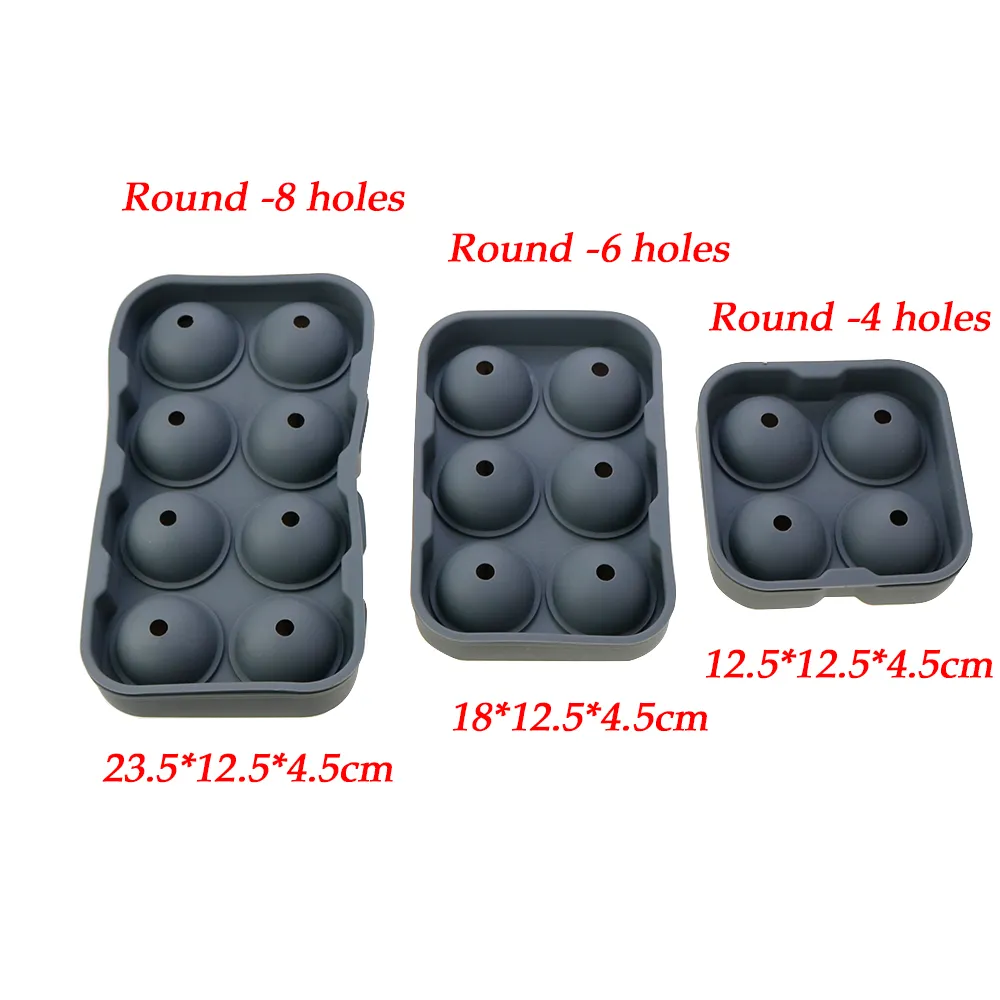DHgate.com:Black Ice Ball & Square Ice Cube Mold 1/4/6/8-Pack ...
