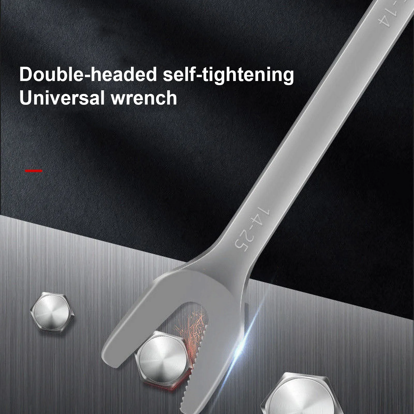 Universal 6 25mm Y Shape Wrenches Double Ended Self Tightening Tooth ...