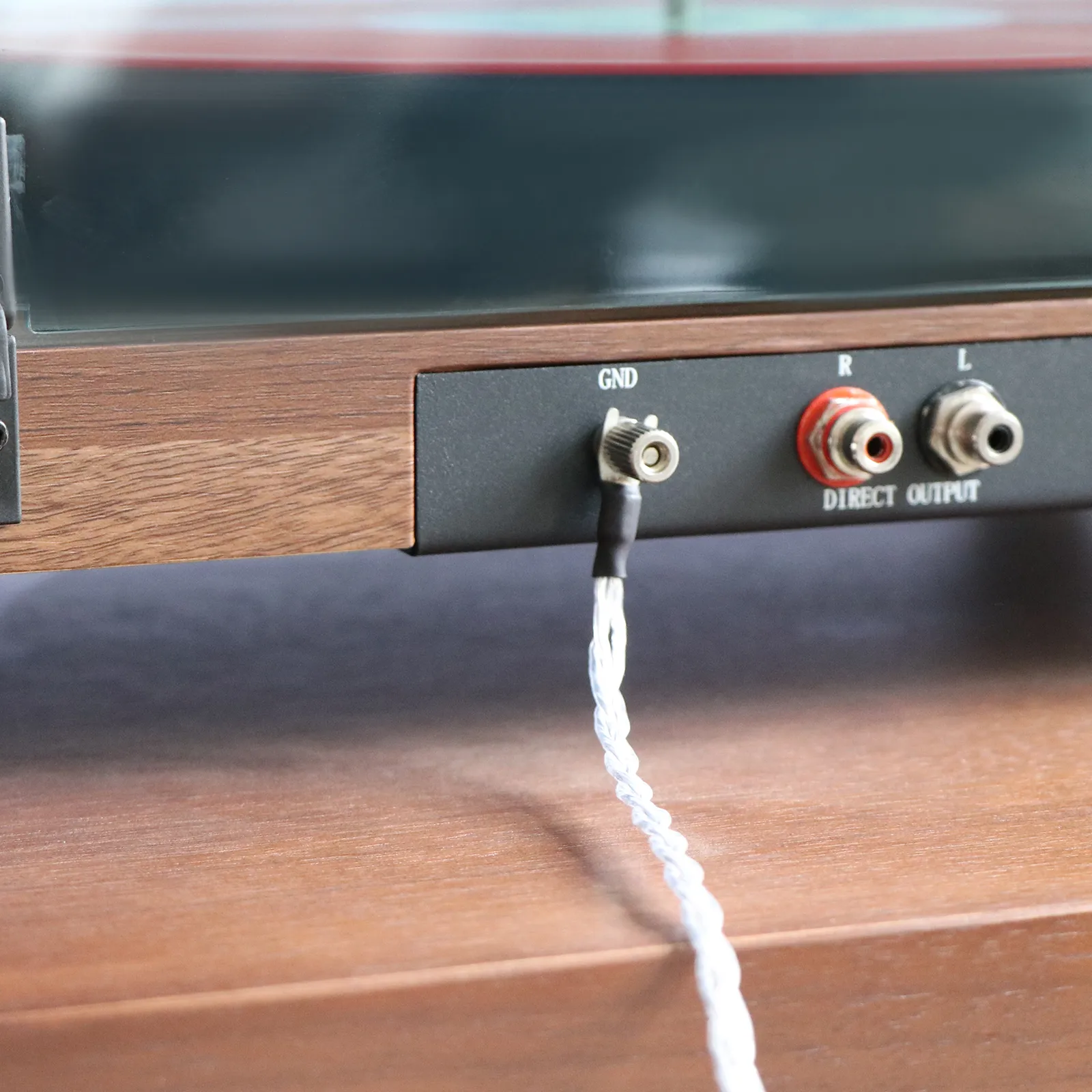 HiFi Audio Ground Wire Three Braided LP Vinyl Phono Signal Line With Y ...