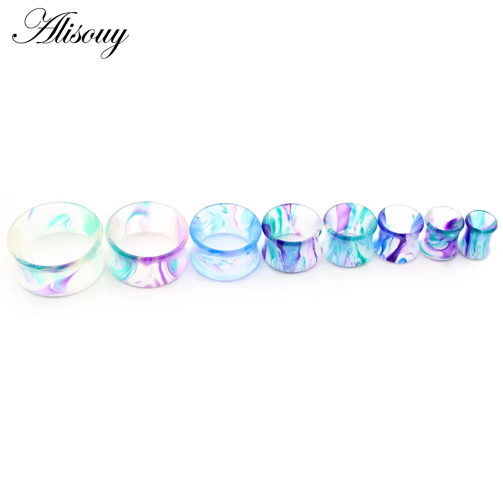 Alisouy Transparent Acrylic Double Flared Ear Gauges Plugs, Expander ...
