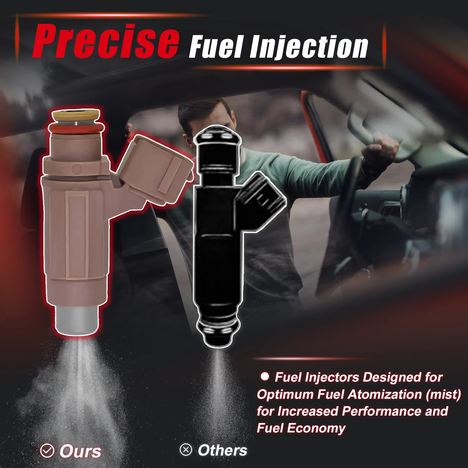 2024Upgraded 60E-13761-10-00 Fuel Injectors for Yamaha PWC FX SX AR VX ...