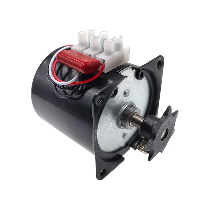 Claw Pole Synchronous Motor AC220V 14W, 2.5/5/10RPM Gear Motor w/ Chain ...