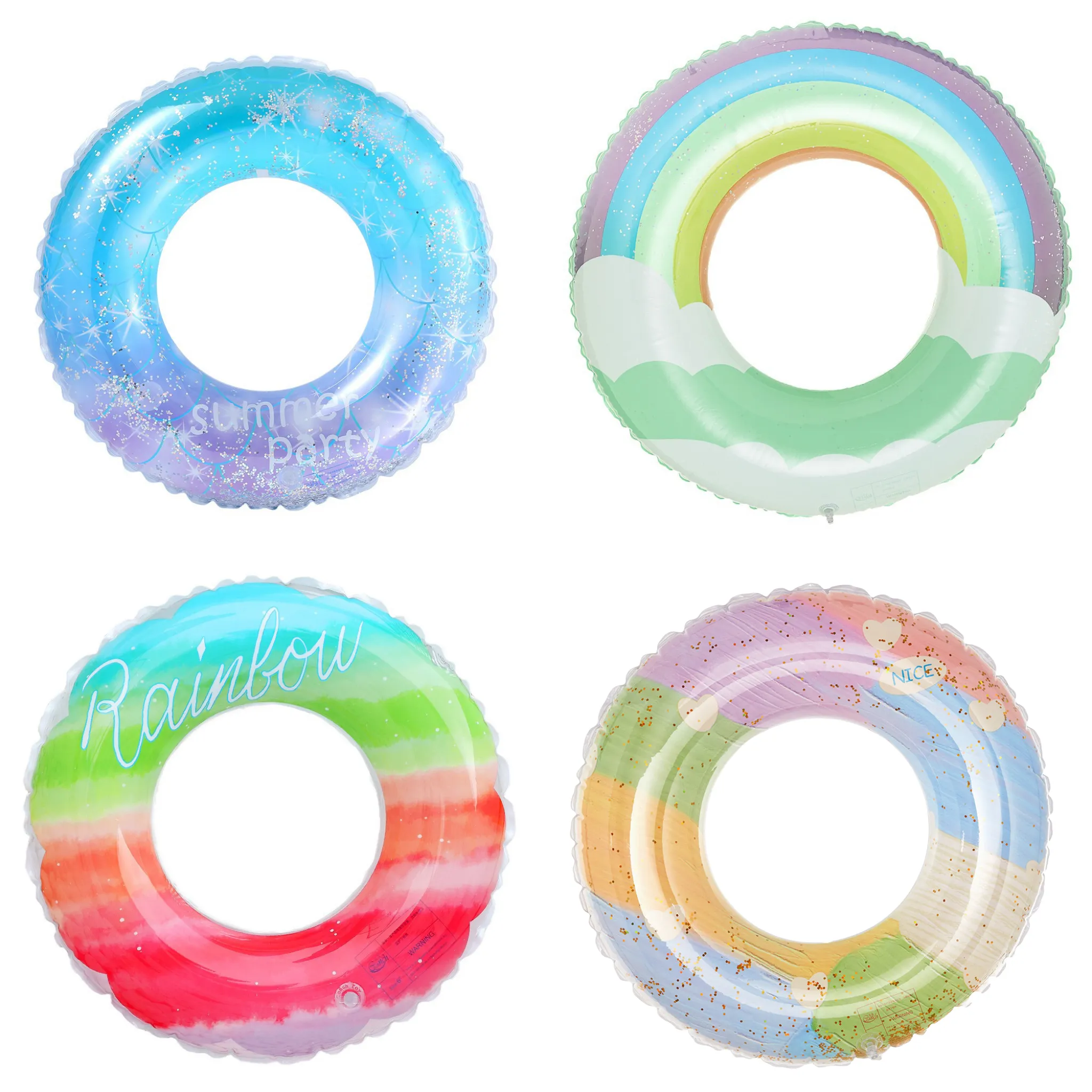 DHgate.com:Colorful Inflatable Swim Ring for Kids & Teens - Fun Pool ...