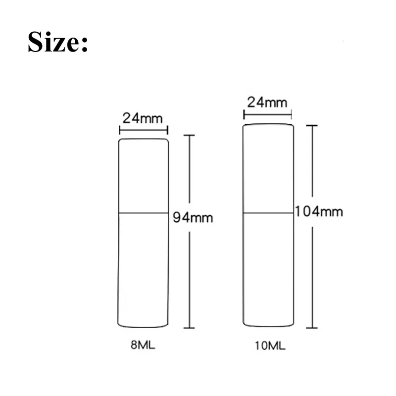 10ml Gradient Mini Perfume Spray Bottle: Refillable Portable Travel ...