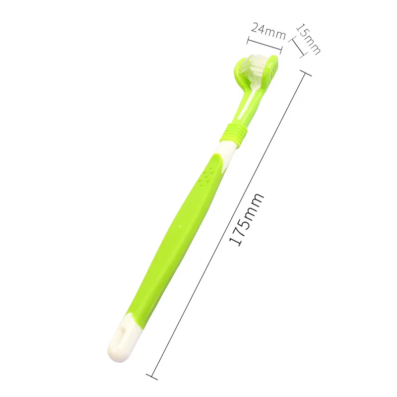 DHgate.com:Multi-Angle Dog Toothbrush with 3-Sided Bristles for ...