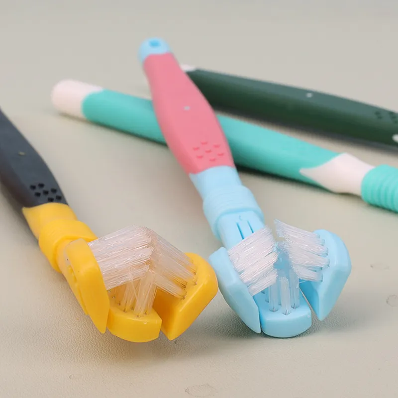 DHgate.com:Multi-Angle Dog Toothbrush with 3-Sided Bristles for ...