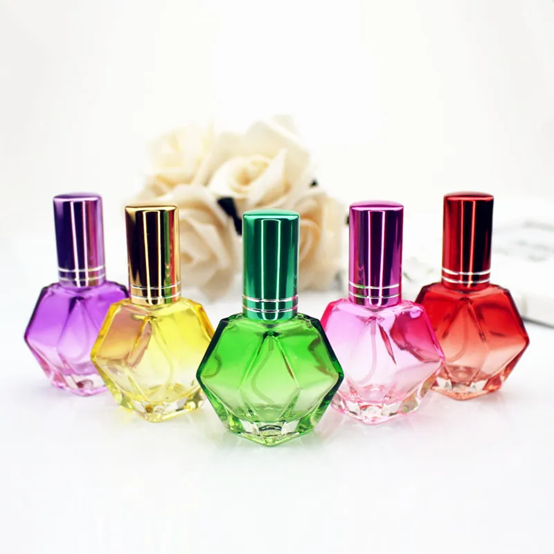 10ml Colorful Glass Perfume Bottle Refillable Travel Atomizer Spray ...