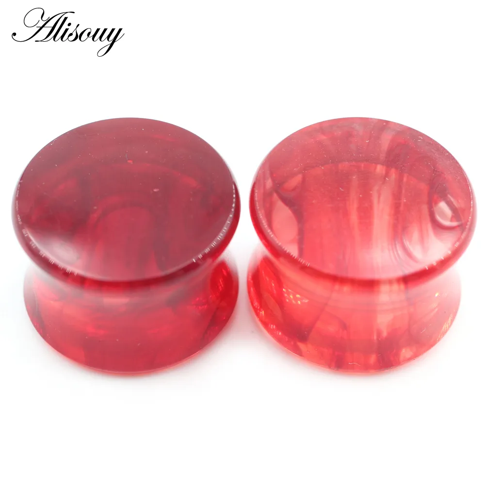 Alisouy Transparent Acrylic Double Flared Ear Gauges Plugs, Expander ...