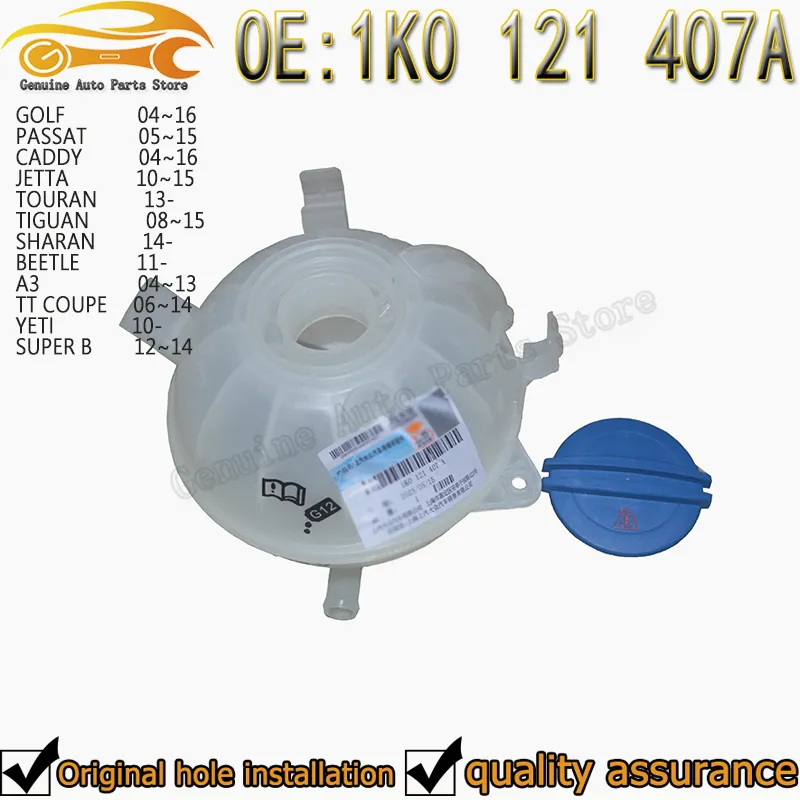 OEM Coolant Reservoir Tank Bottle and Cap for GOLF MK6 GTI JETTA MK5 ...