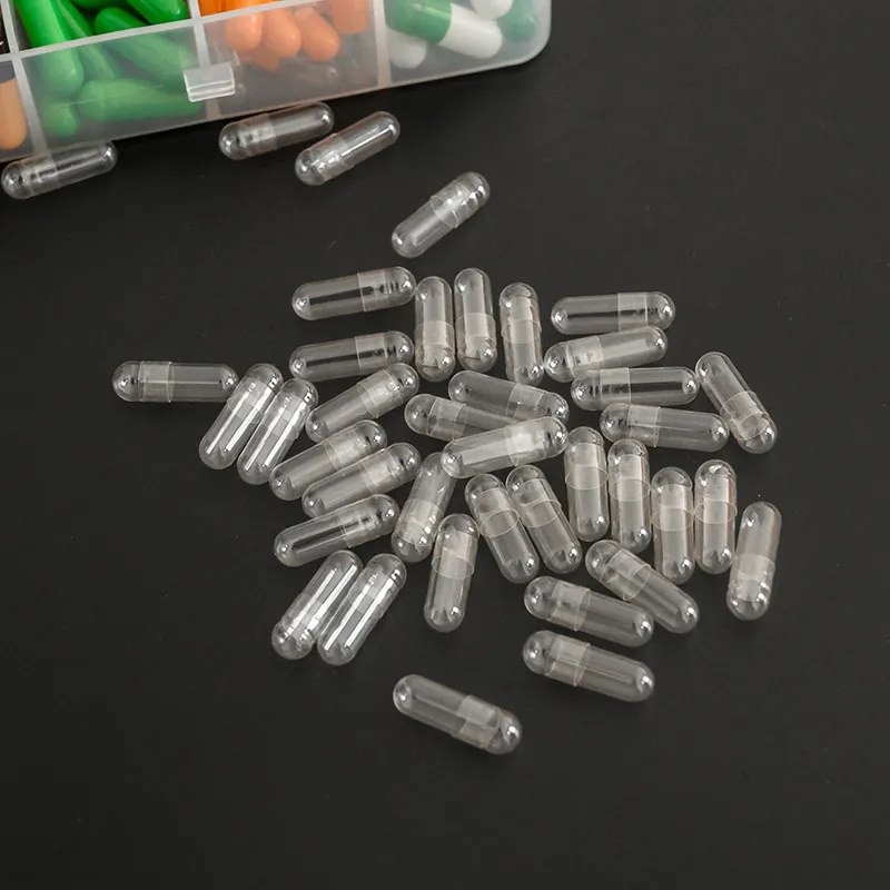 DHgate.com:1000PCS Standard Size 00 Empty Capsules Empty Gelatin Clear ...