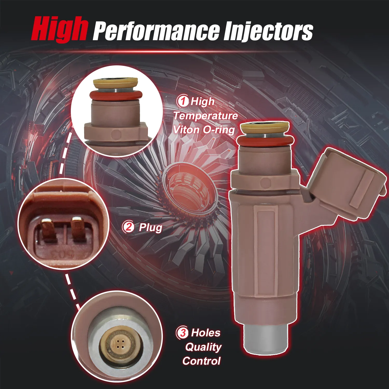 2024Upgraded 60E-13761-10-00 Fuel Injectors for Yamaha PWC FX SX AR VX ...