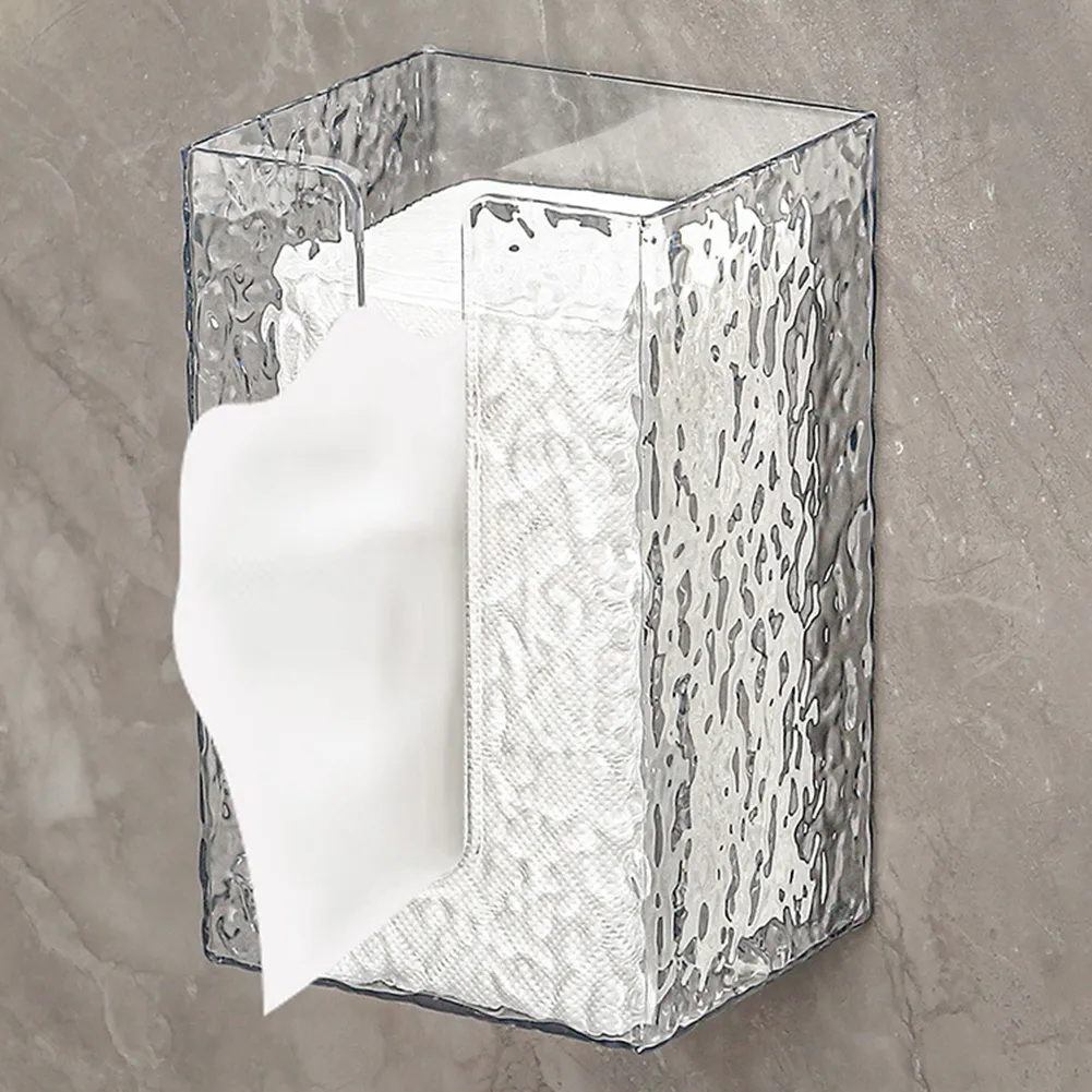 Glacier Pattern Wall-mounted Tissue Box Cover Dispenser Organizer for ...