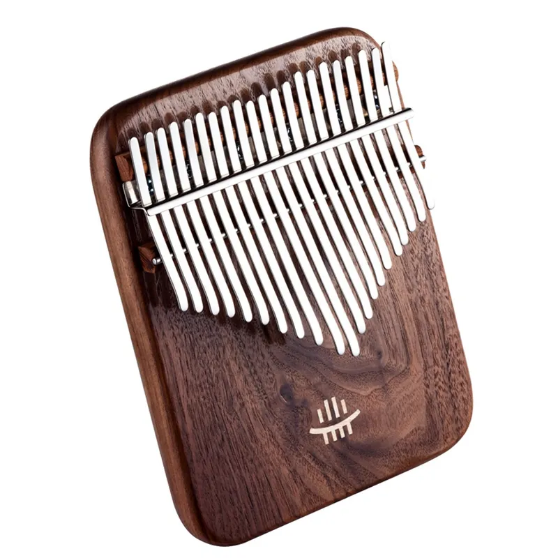 21-Key Kalimba Thumb Piano: Mahogany Wood Figure Keyboard Musical ...