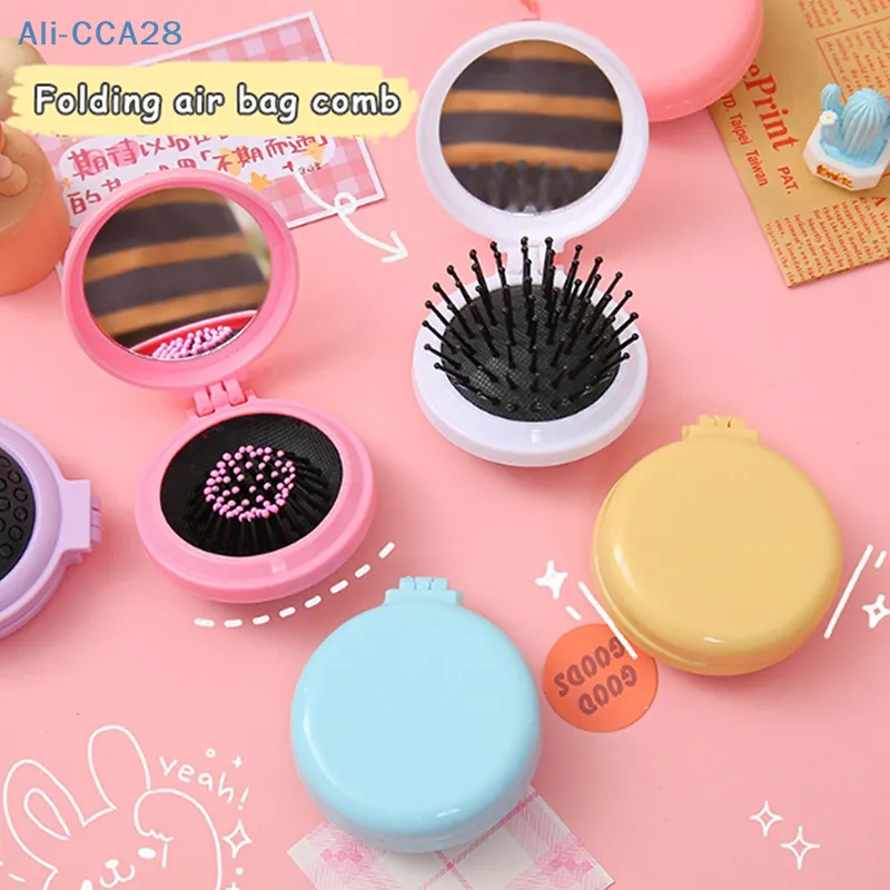 DHgate.com:Portable Folding Comb with Mirror for Travel: Compact Hair ...
